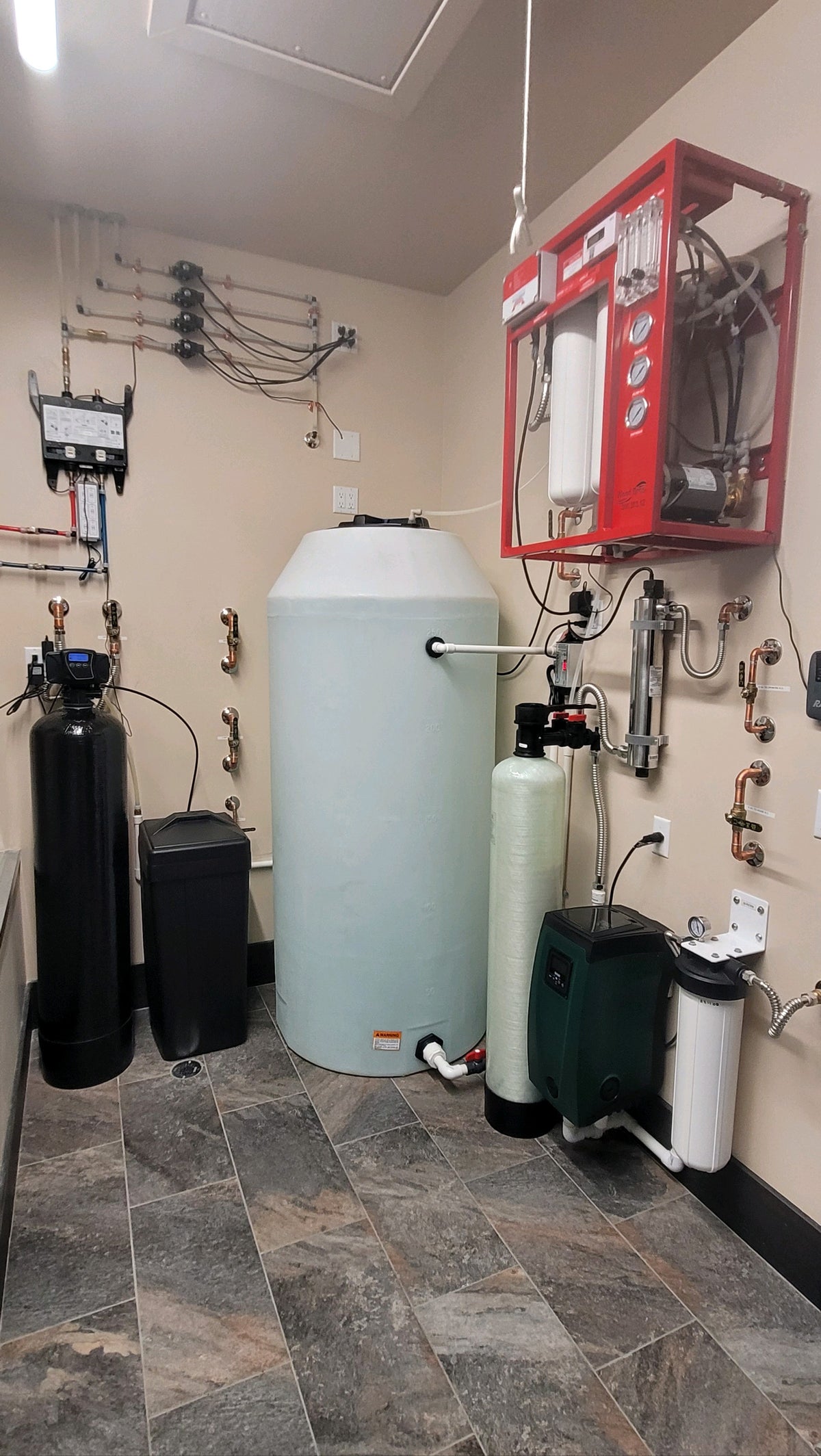1000 GPD Whole House Reverse Osmosis Water System with Tank and Post ...
