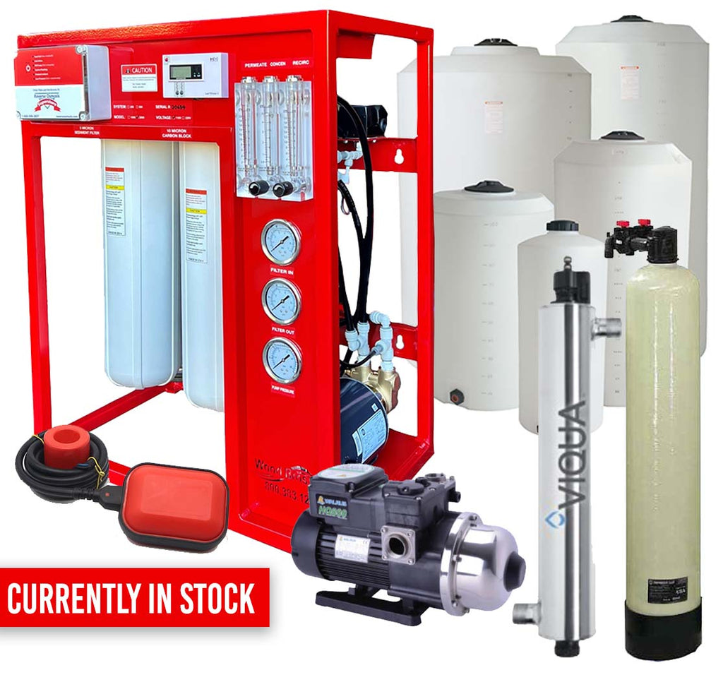 500 GPD REVERSE OSMOSIS WATER SYSTEM (Package with Tank and Post Treat