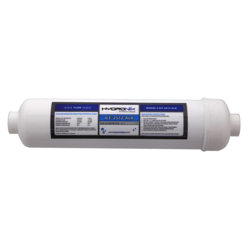 Hydronix Alkaline Inline Filter | 2.5" X 12"